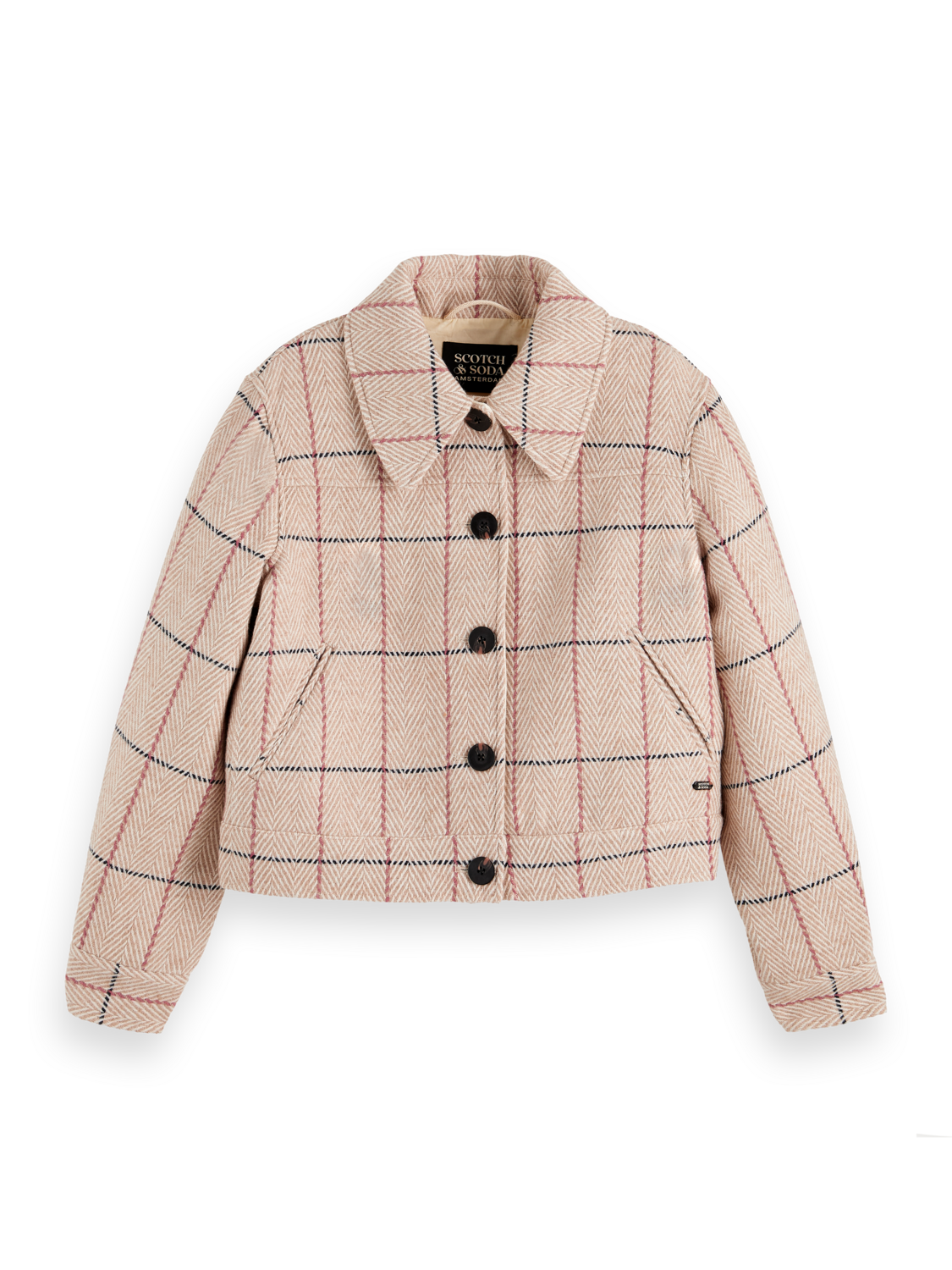 Scotch & Soda - Short Check Jacket - Tops-Coats / Jackets : Mhor ...