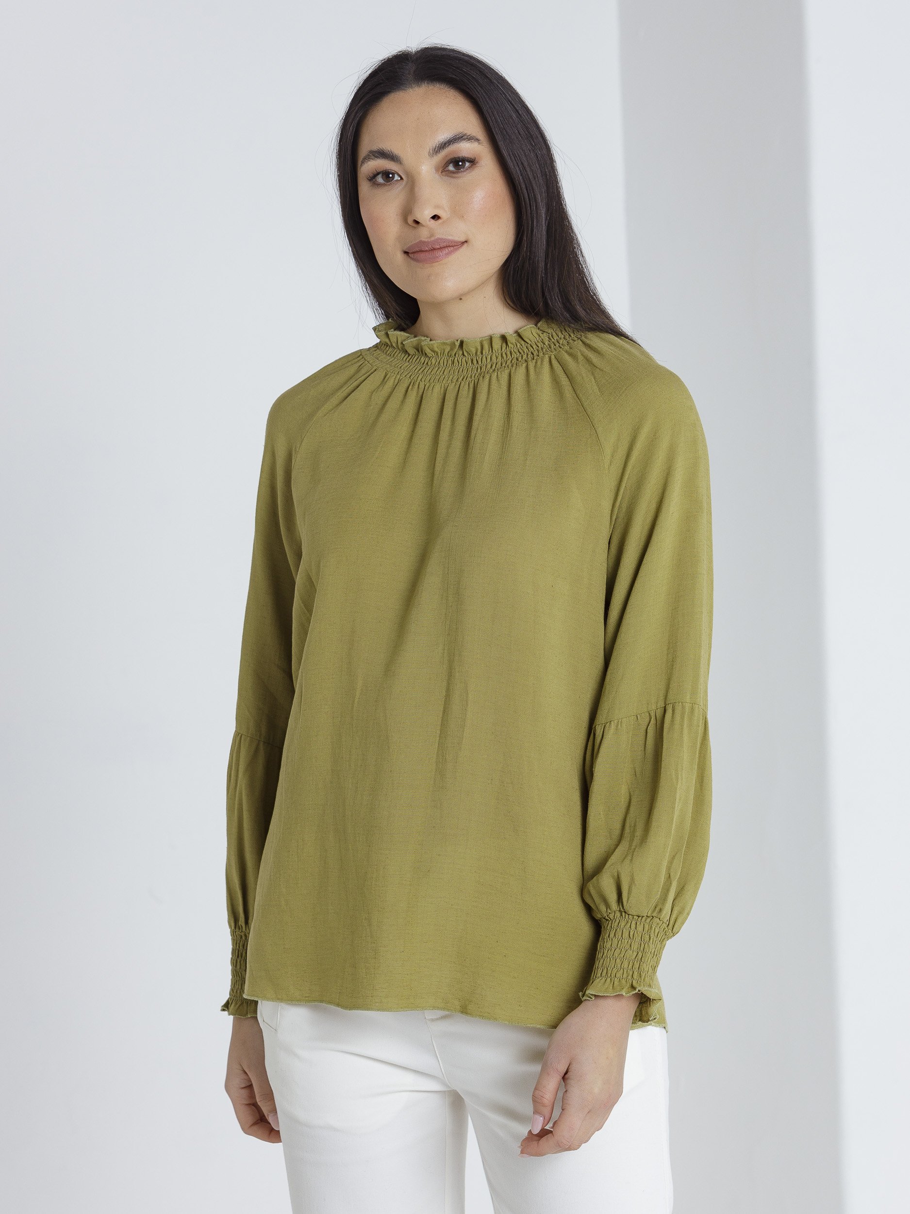Marco Polo - Gathered Front Top - Tops-Tops & Tees : Mhor - Marco Polo A23