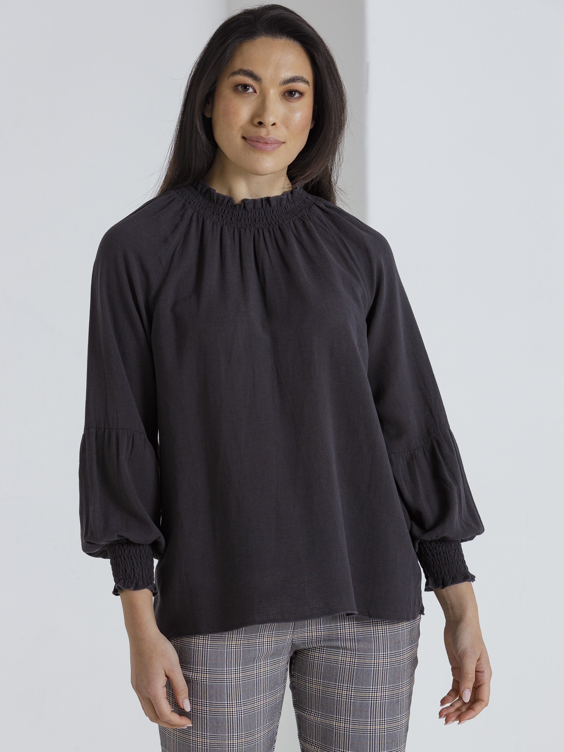 Marco Polo - Gathered Front Top - Tops-Tops & Tees : Mhor - Marco Polo A23