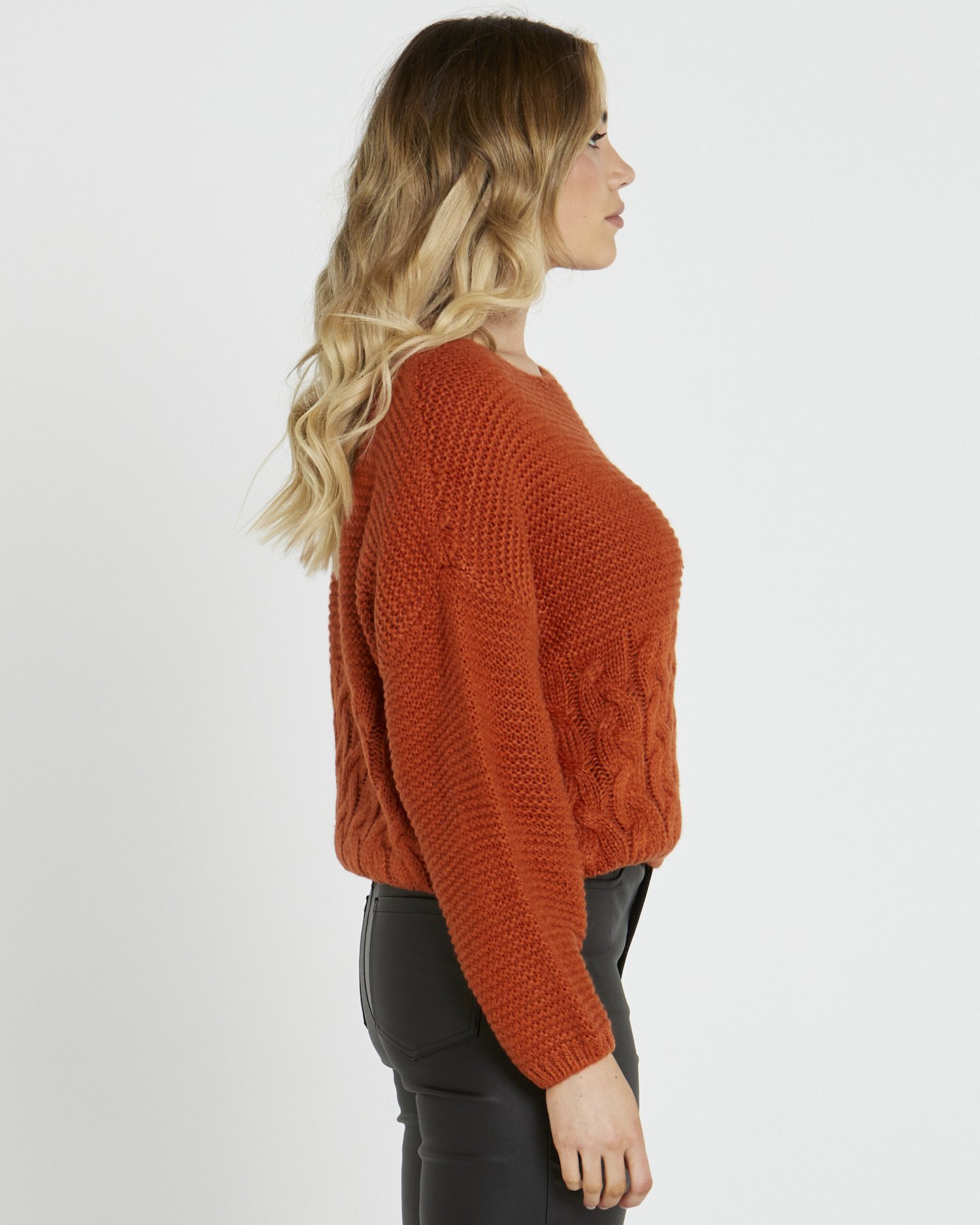 Sass - Erin Cable Knit Jumper - Tops-Jumpers & Cardis : Mhor - Sass A23