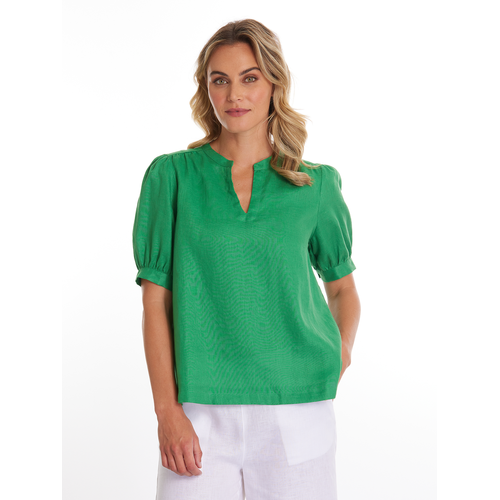 Marco Polo - Gathered Elbow Top - Tops-Tops & Tees : Mhor - Marco Polo S23
