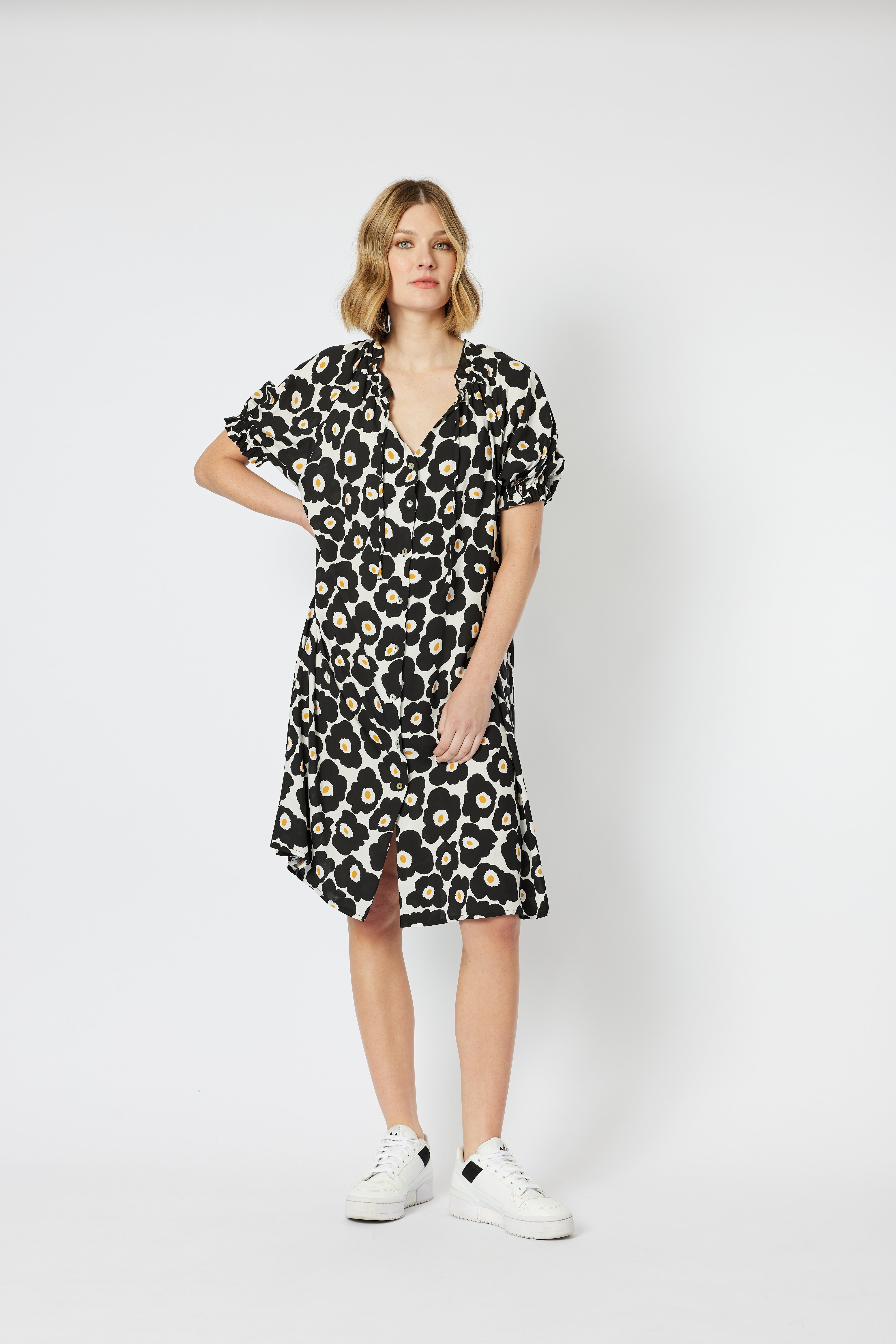 Clarity - Poppy Print Dress - Brands : Mhor - Clarity S23