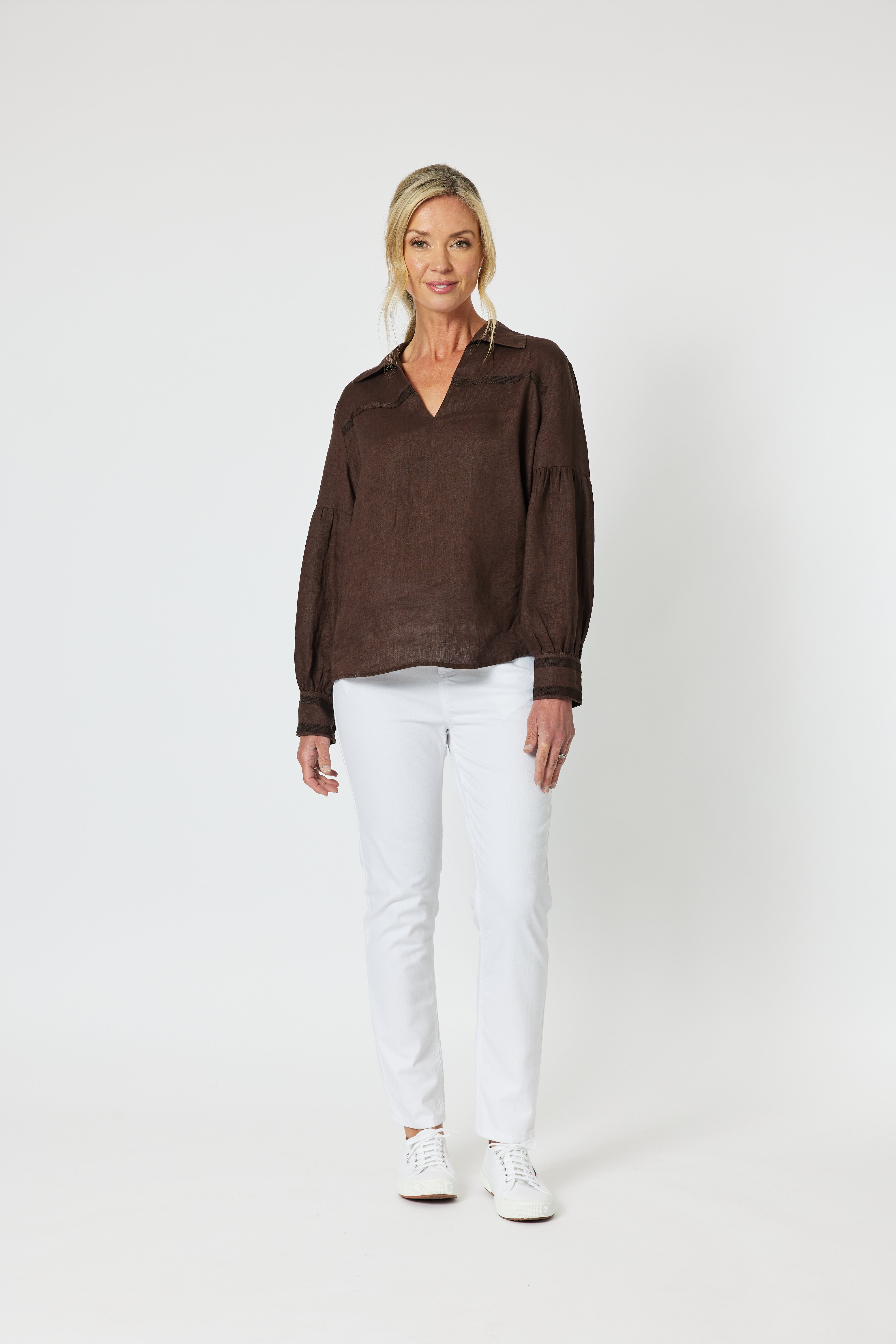 Gordon Smith-Eliza Linen Shirt - Tops-Tops & Tees : Mhor - Gordon Smith A24