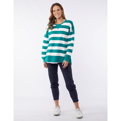 ELM-Block Stripe Crew - Tops-Jumpers & Cardis : Mhor - ELM W21