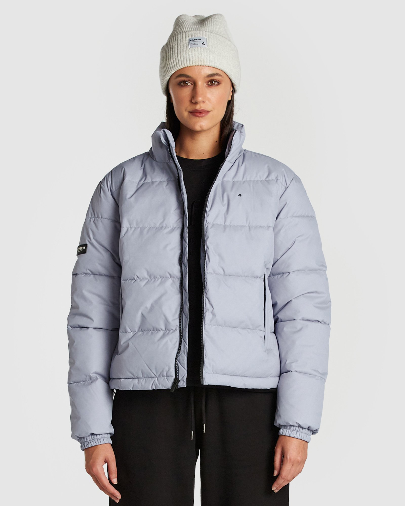 Huffer- Iris Track Puffer Jacket - Tops-Coats / Jackets : Mhor - Huffer w22