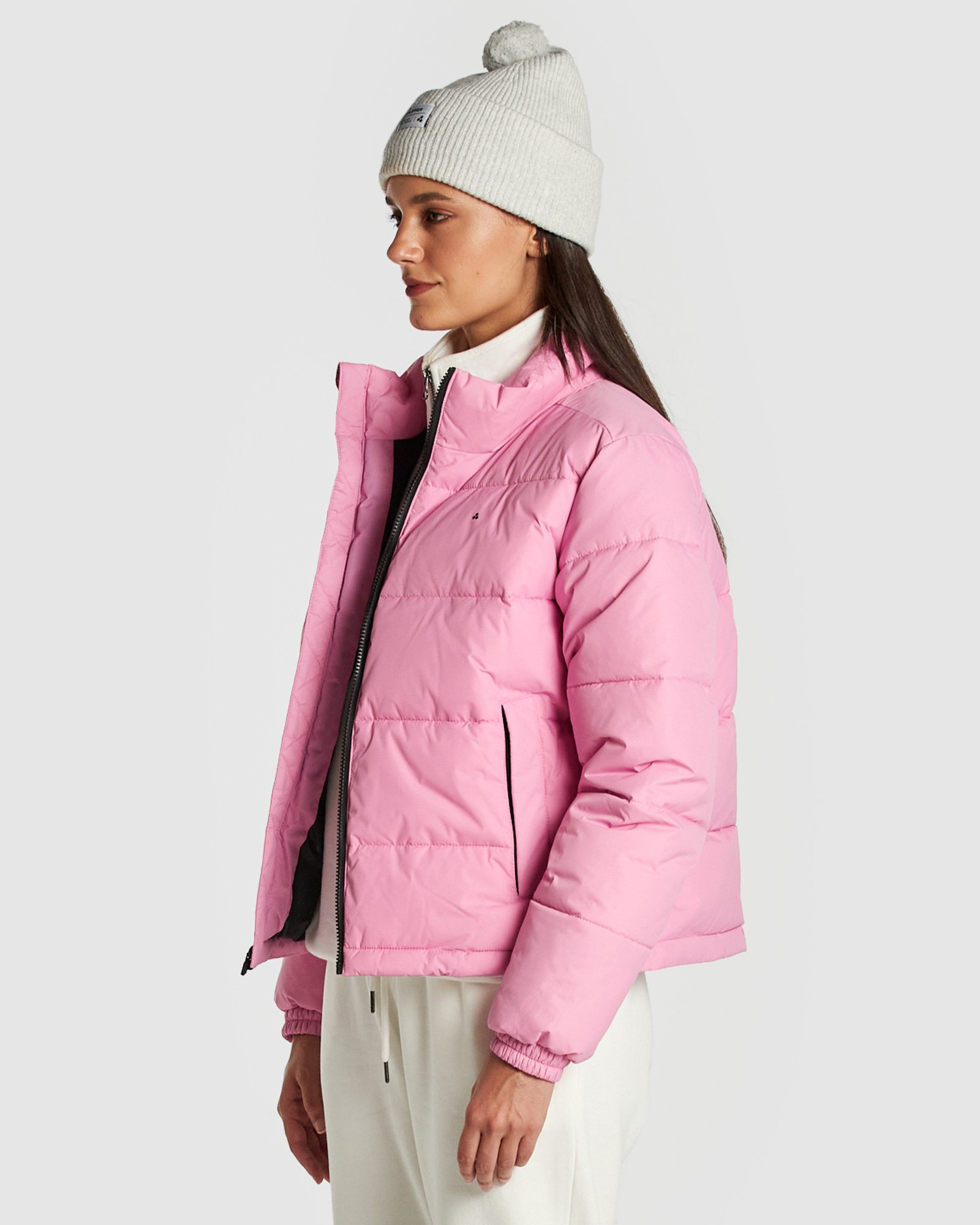 Huffer-Fuschia Track Puffer Jacket - Tops-Coats / Jackets : Mhor ...