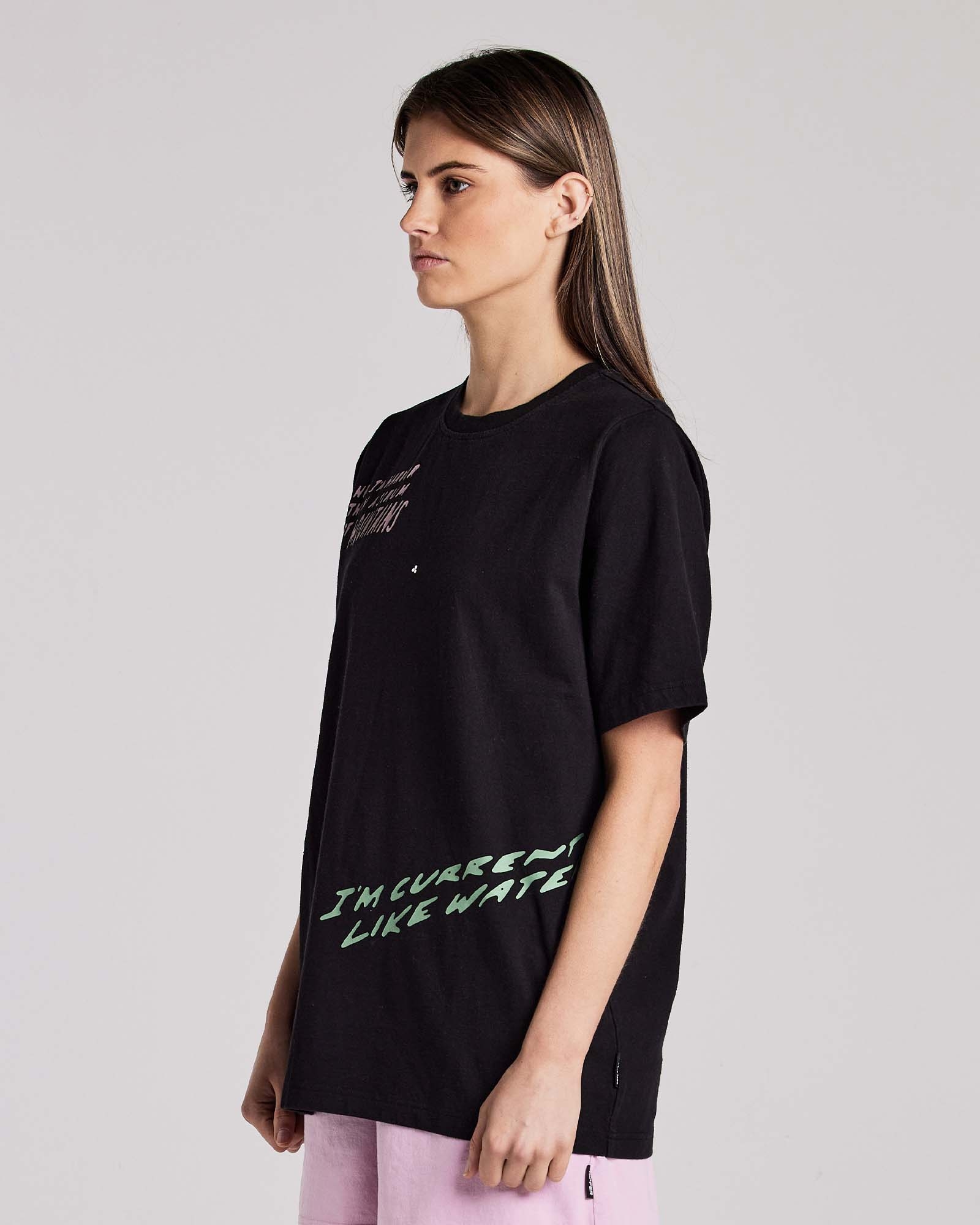 Huffer - Tayi Multi Women's Free Tee - Tops-Tops & Tees : Mhor - Huffer s22