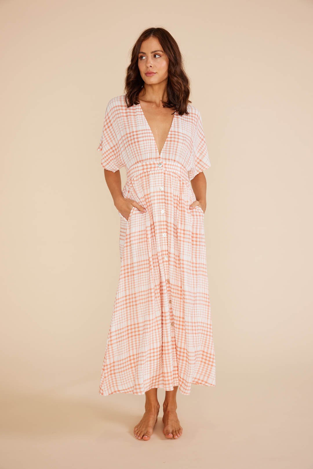 Mink Pink - Zoe Midi Dress - Brands : Mhor - Mink Pink s22