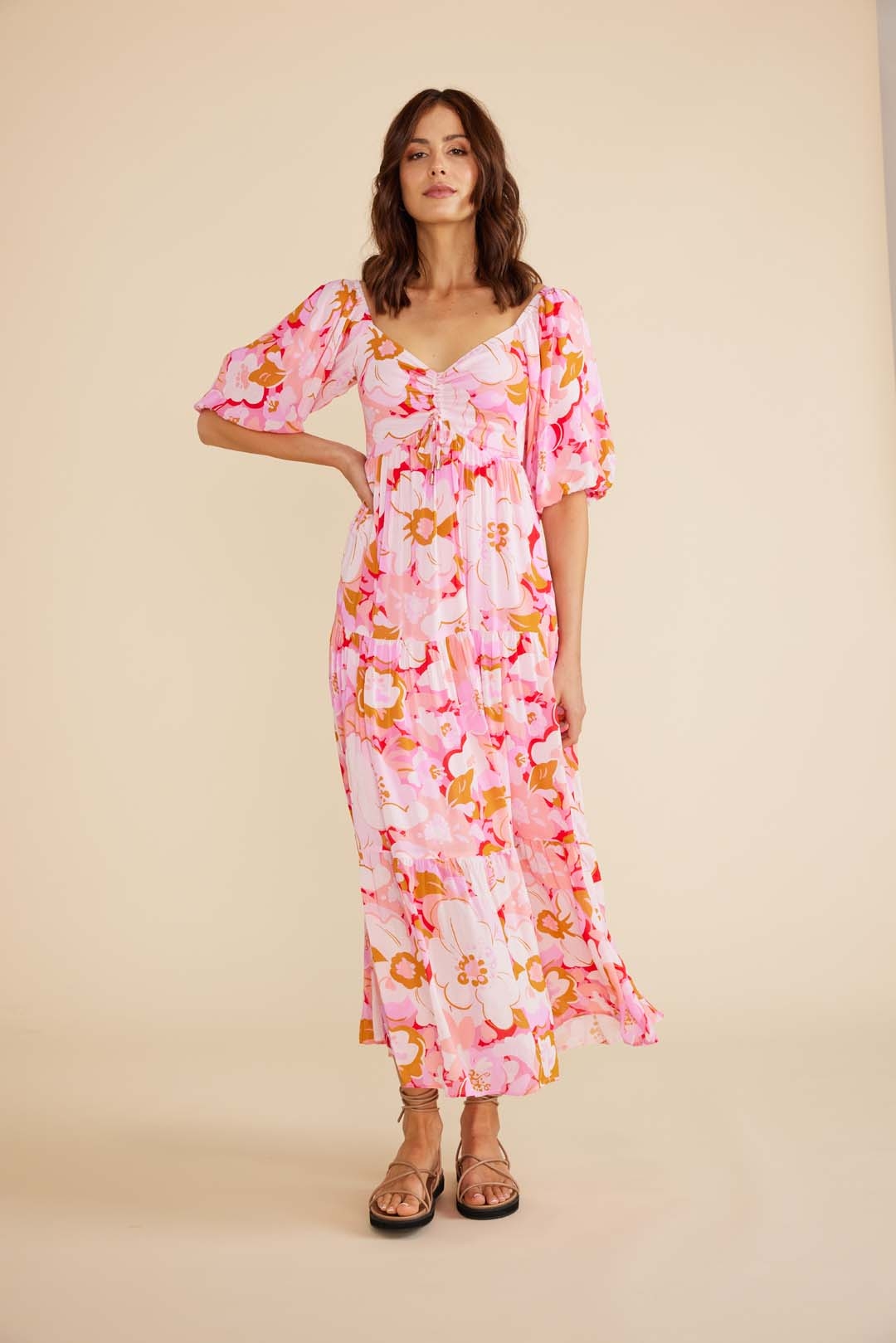 Mink Pink - Amina Midi Dress - Brands-Mink Pink : Mhor - Mink Pink s22